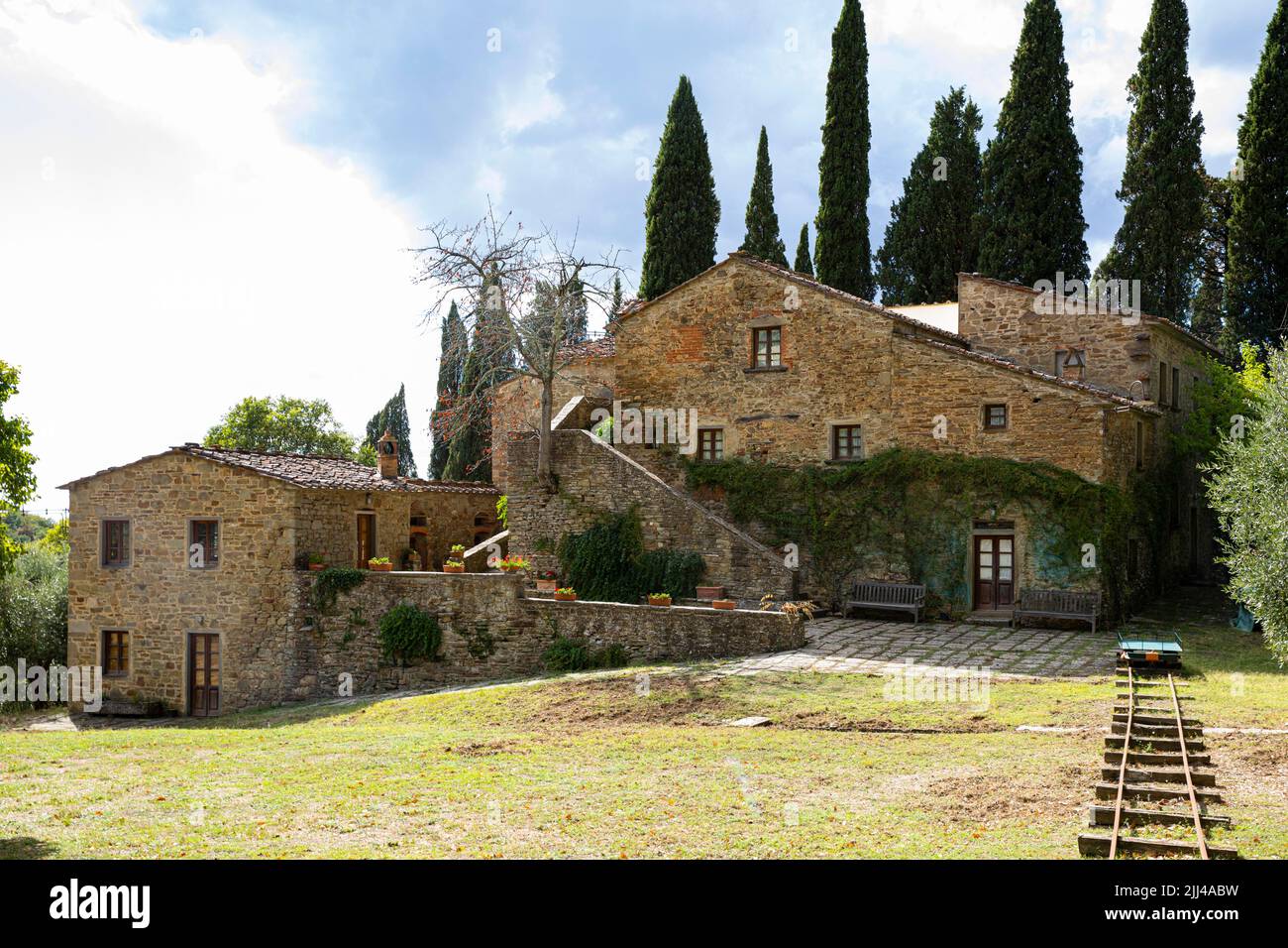 Oil mill of the La Vialla winery, Castiglion Fibocchi, Tuscany, Italy ...