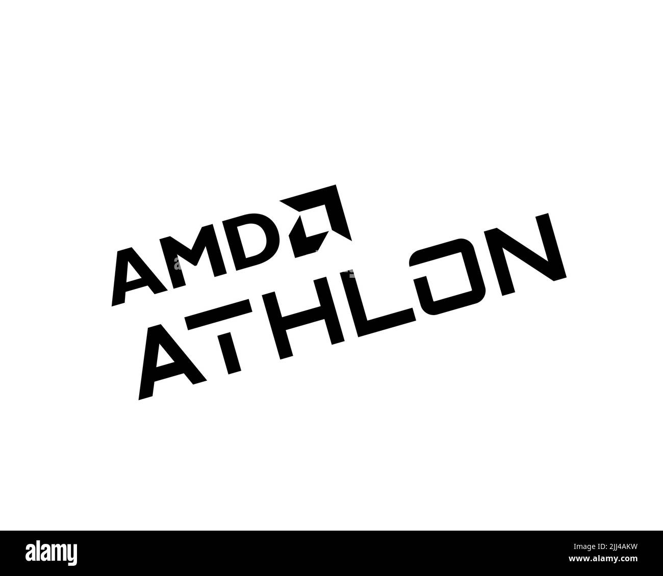 Athlon, rotated logo, white background Stock Photo - Alamy