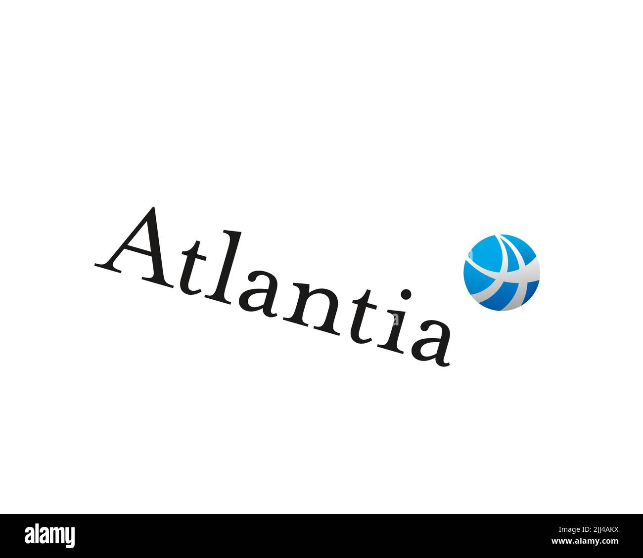 Atlantia company, rotated logo, white background B Stock Photo - Alamy