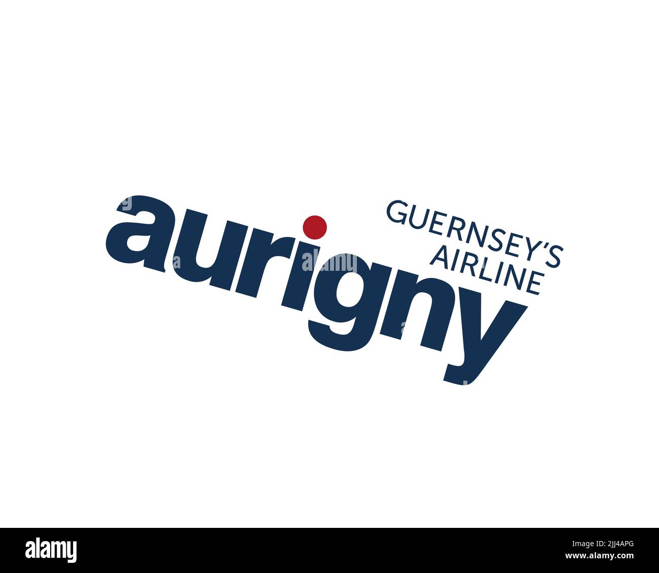 Aurigny, rotated logo, white background B Stock Photo - Alamy