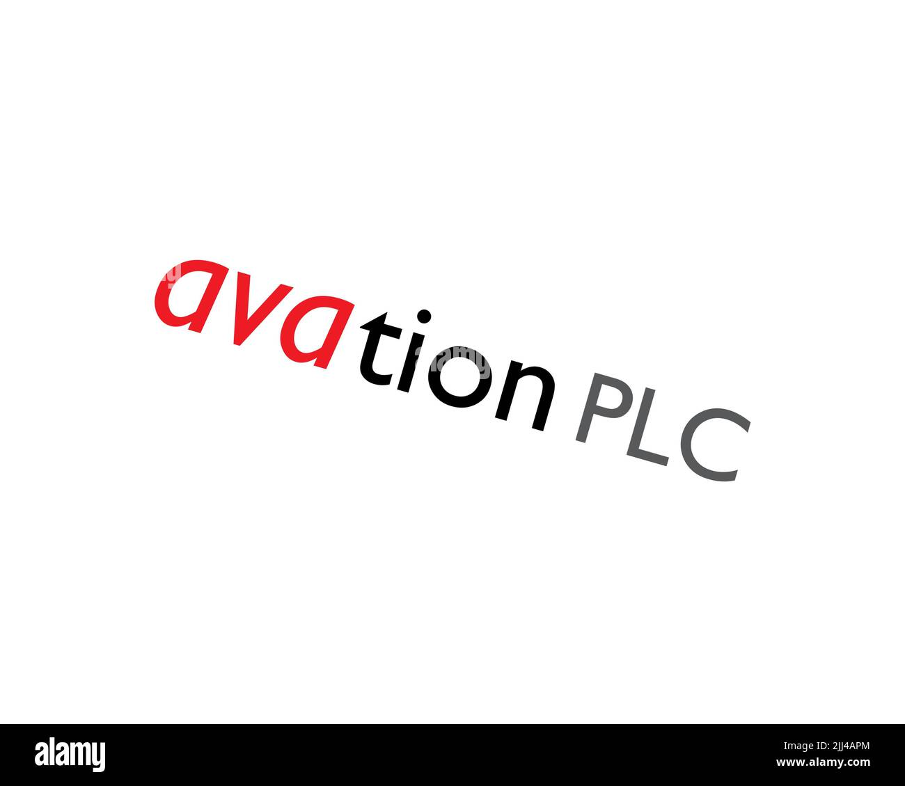 Avation, rotated logo, white background B Stock Photo - Alamy