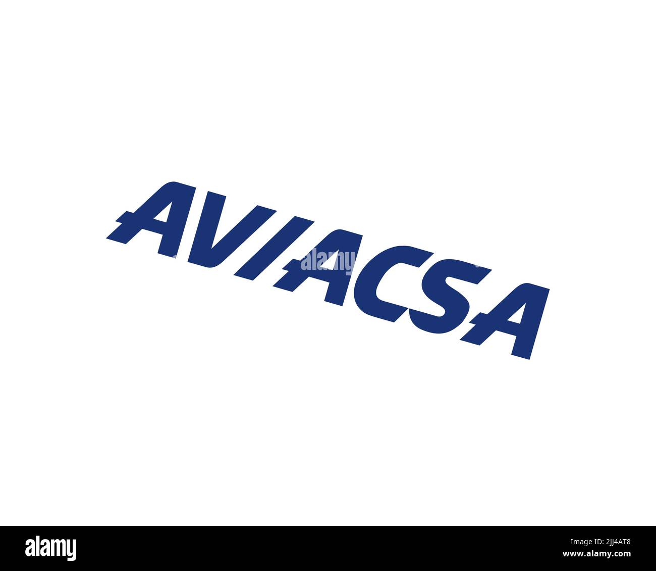 Aviacsa, rotated logo, white background B Stock Photo - Alamy