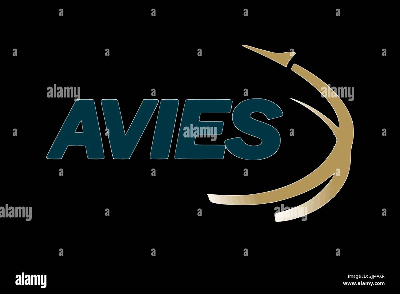 Avies, Logo, Black background Stock Photo - Alamy