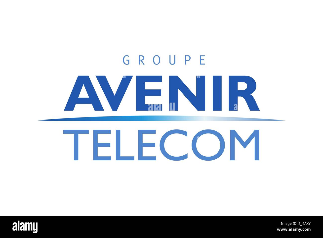 Avenir Telecom, Logo, White background Stock Photo - Alamy