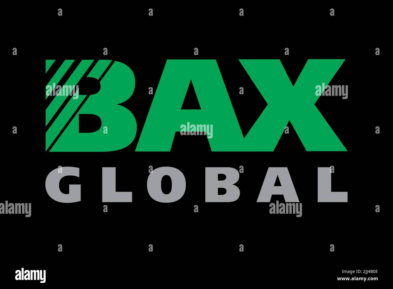BAX Global, Logo, Black background Stock Photo - Alamy