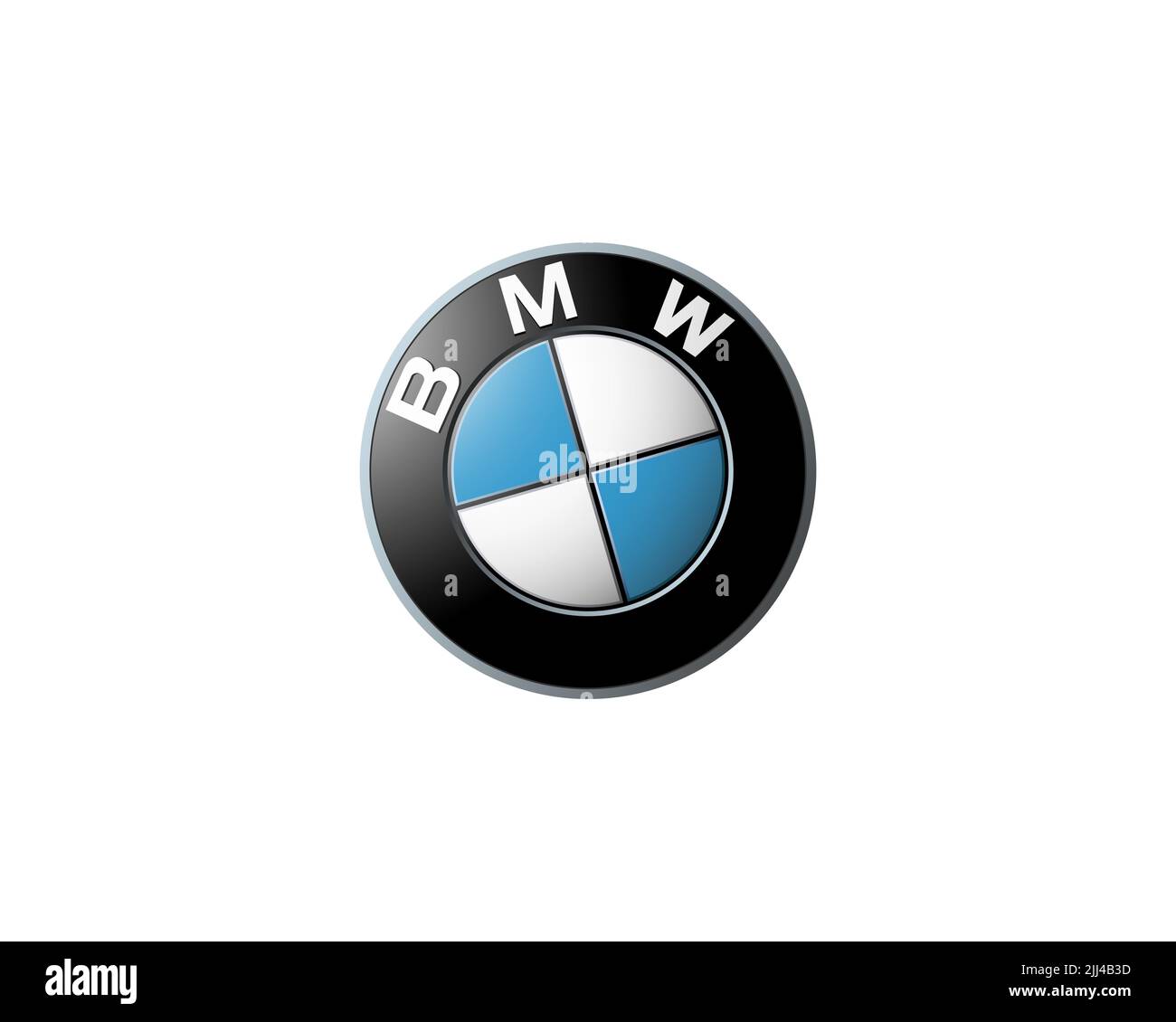 BMW in the United States, rotated logo, white background Stock Photo ...
