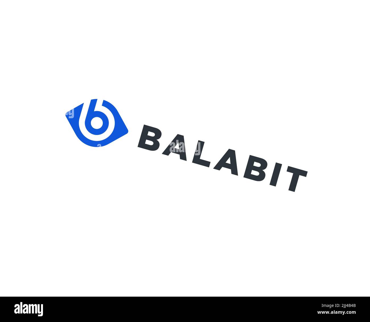 Balabit, rotated logo, white background B Stock Photo - Alamy