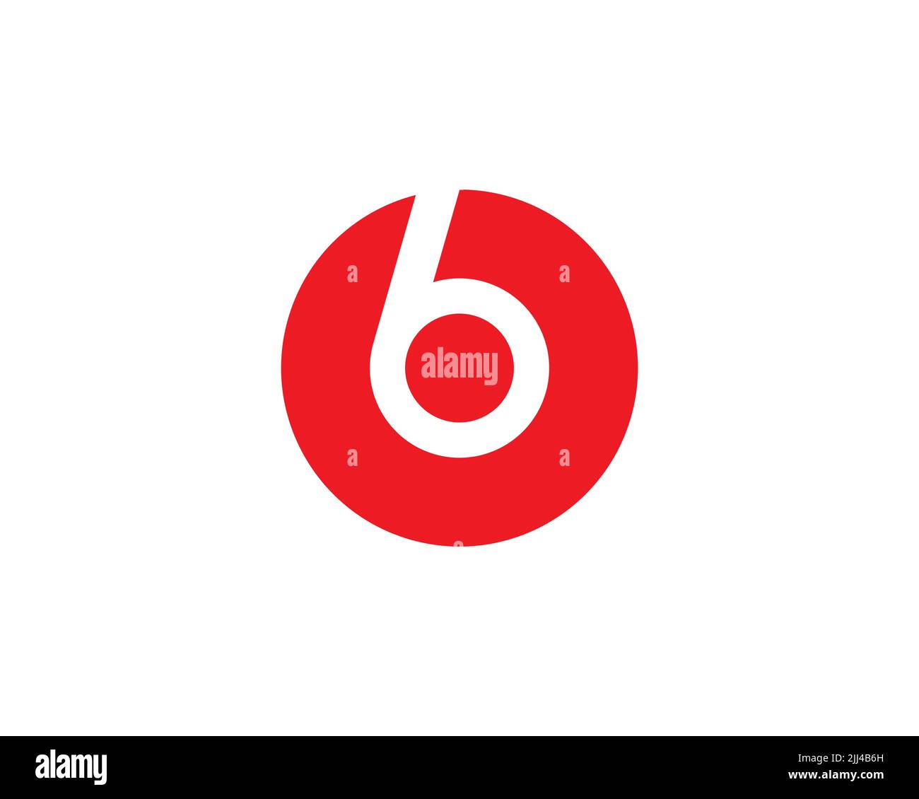Beats Electronics, rotated logo, white background B Stock Photo - Alamy