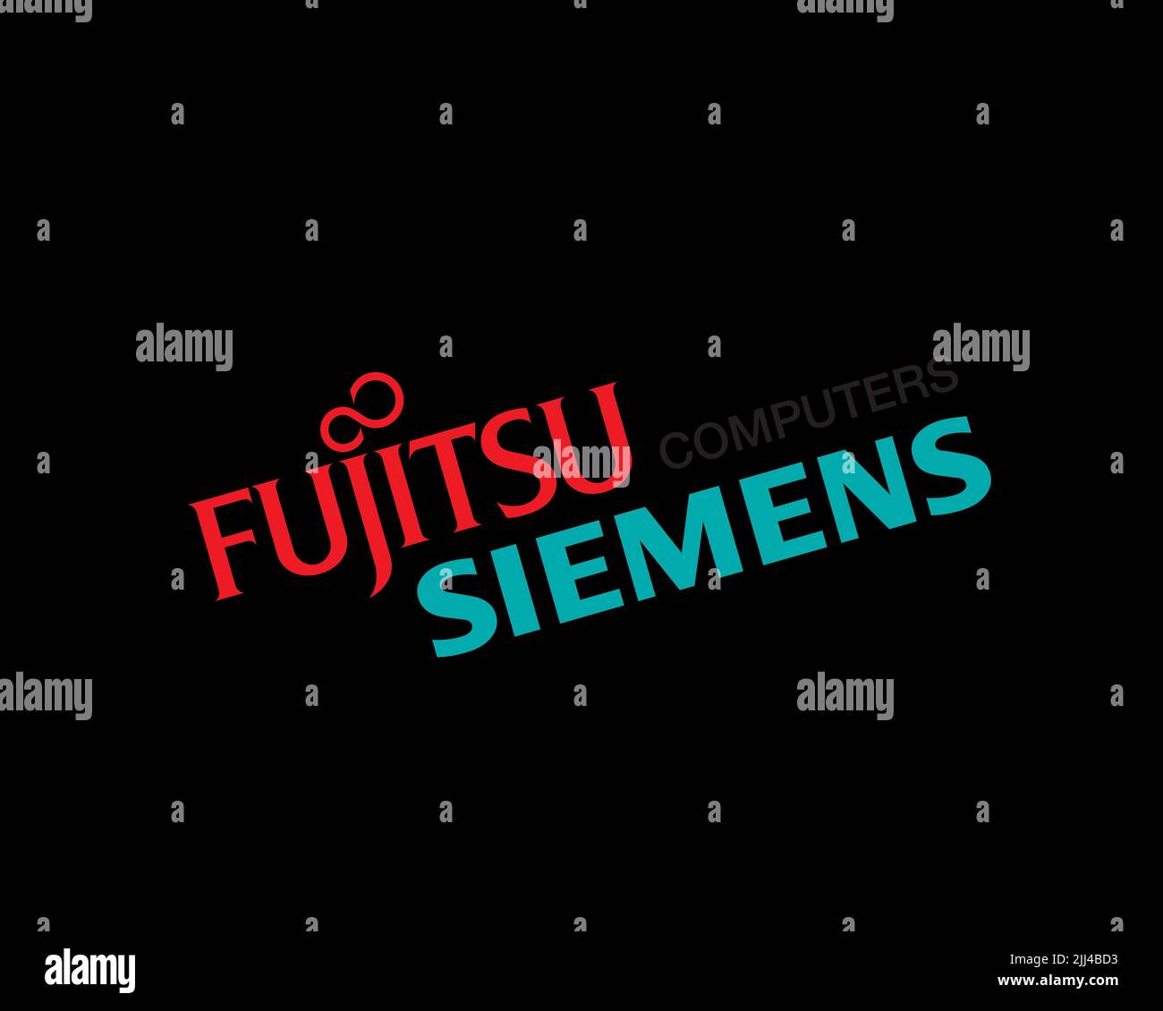Fujitsu Siemens Computers, gedrehtes Logo, Schwarzer Hintergrund Stock ... Fujitsu Siemens Computers, gedrehtes Logo, Schwarzer Hintergrund Stock ...