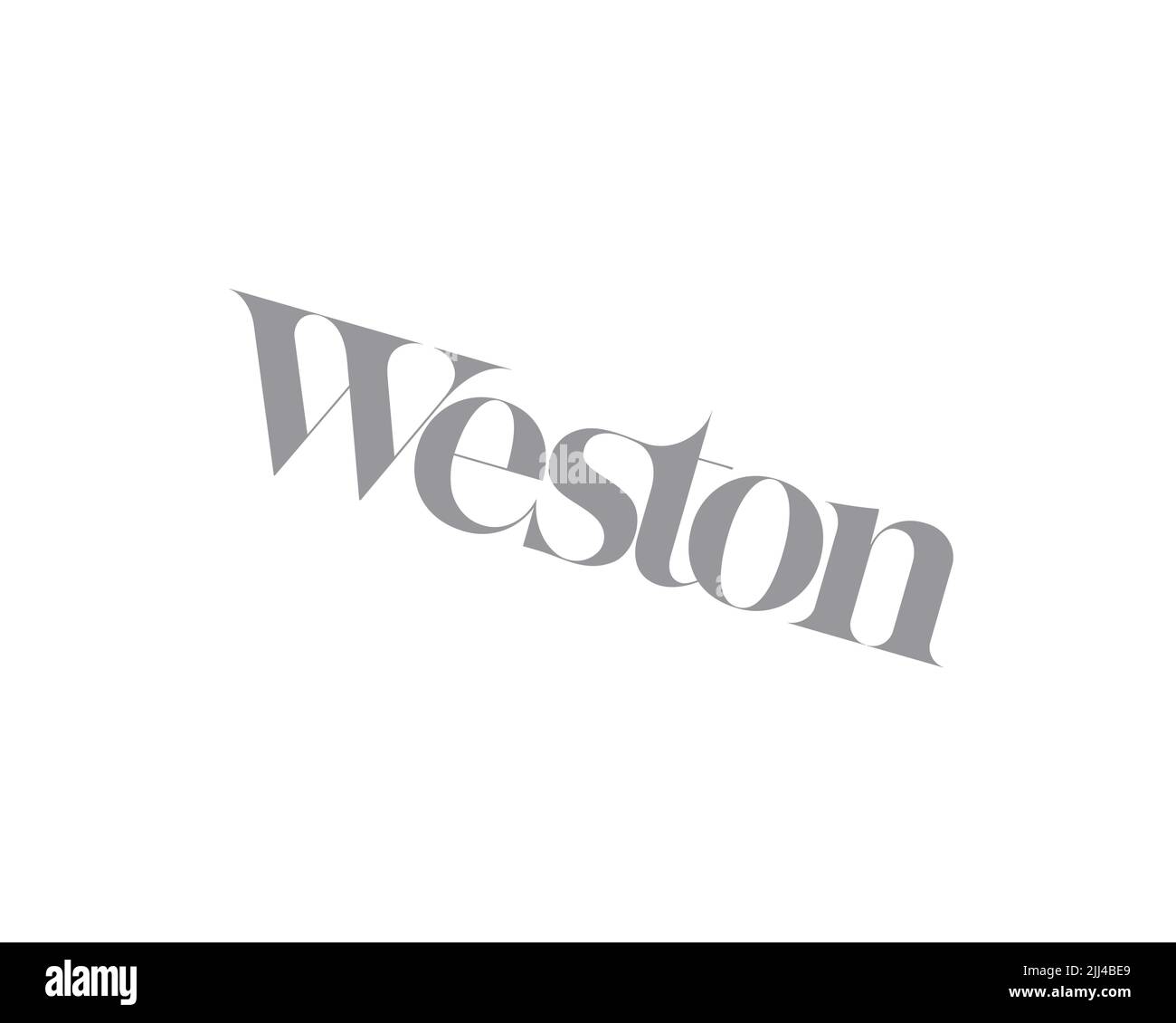 George Weston Limited, gedrehtes Logo, Weisser Hintergrund B Stock ...