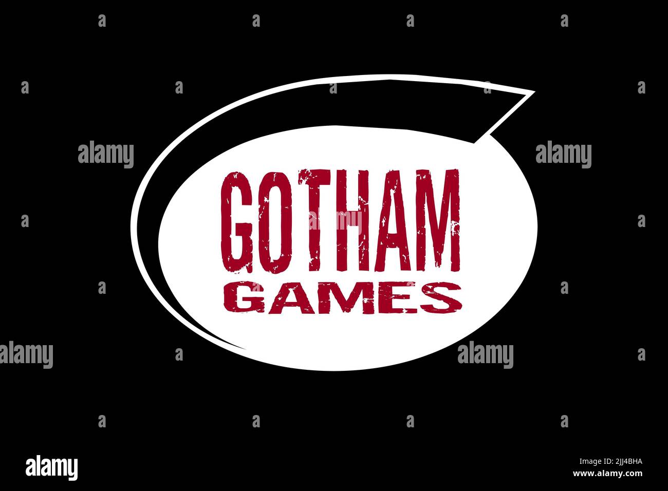 Gotham Games, Logo, Black Background Stock Photo - Alamy