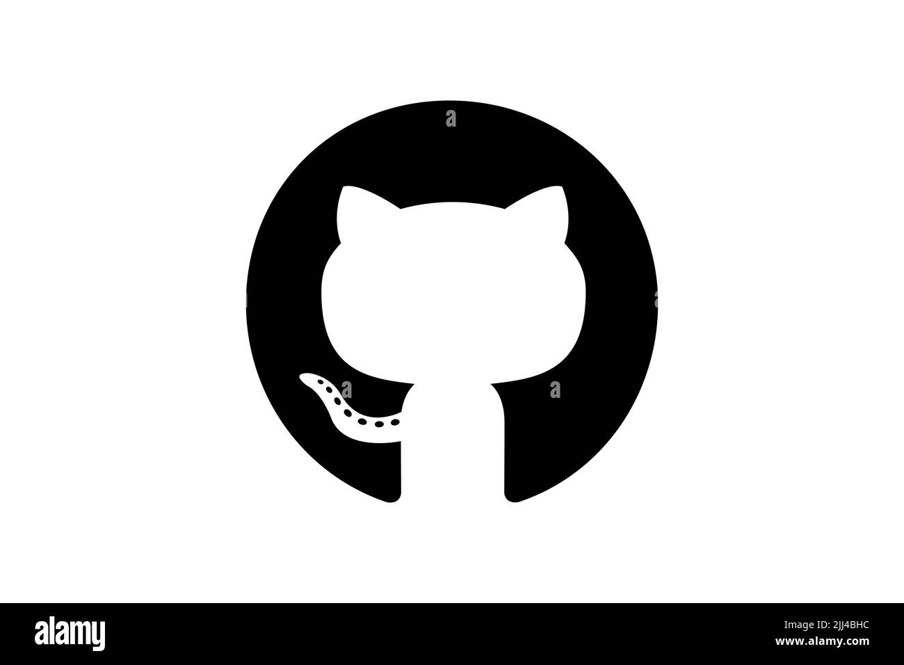 Github logo Black and White Stock Photos & Images - Alamy