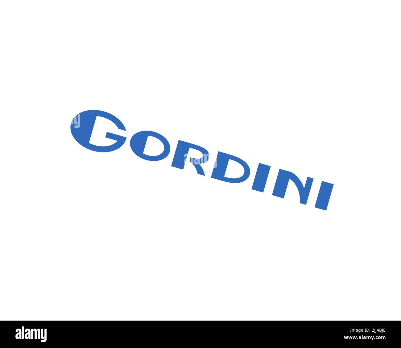 Gordini, rotated logo, white background B Stock Photo - Alamy