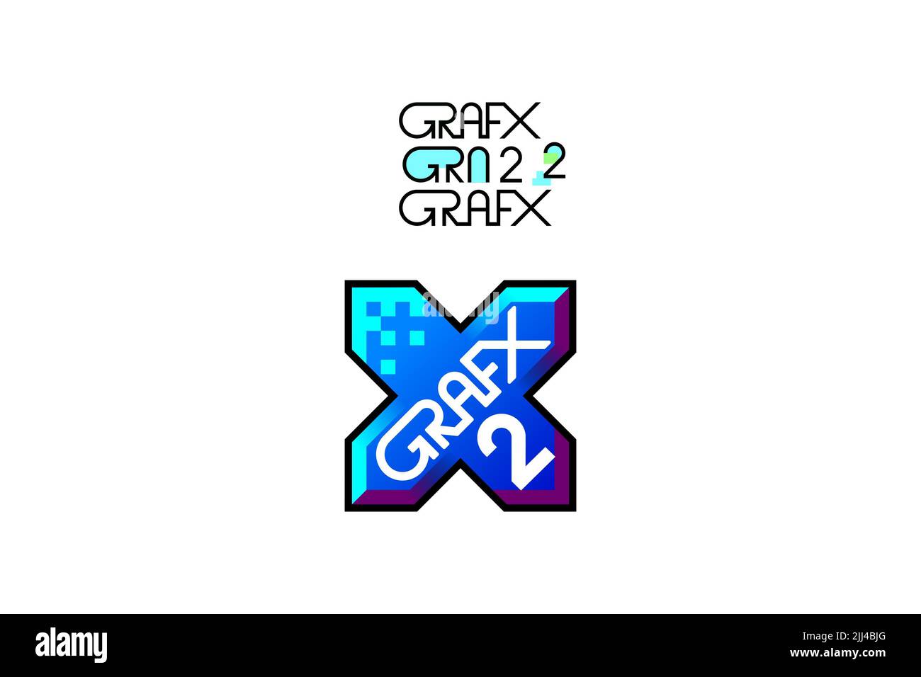 GrafX2, Logo, White background Stock Photo - Alamy