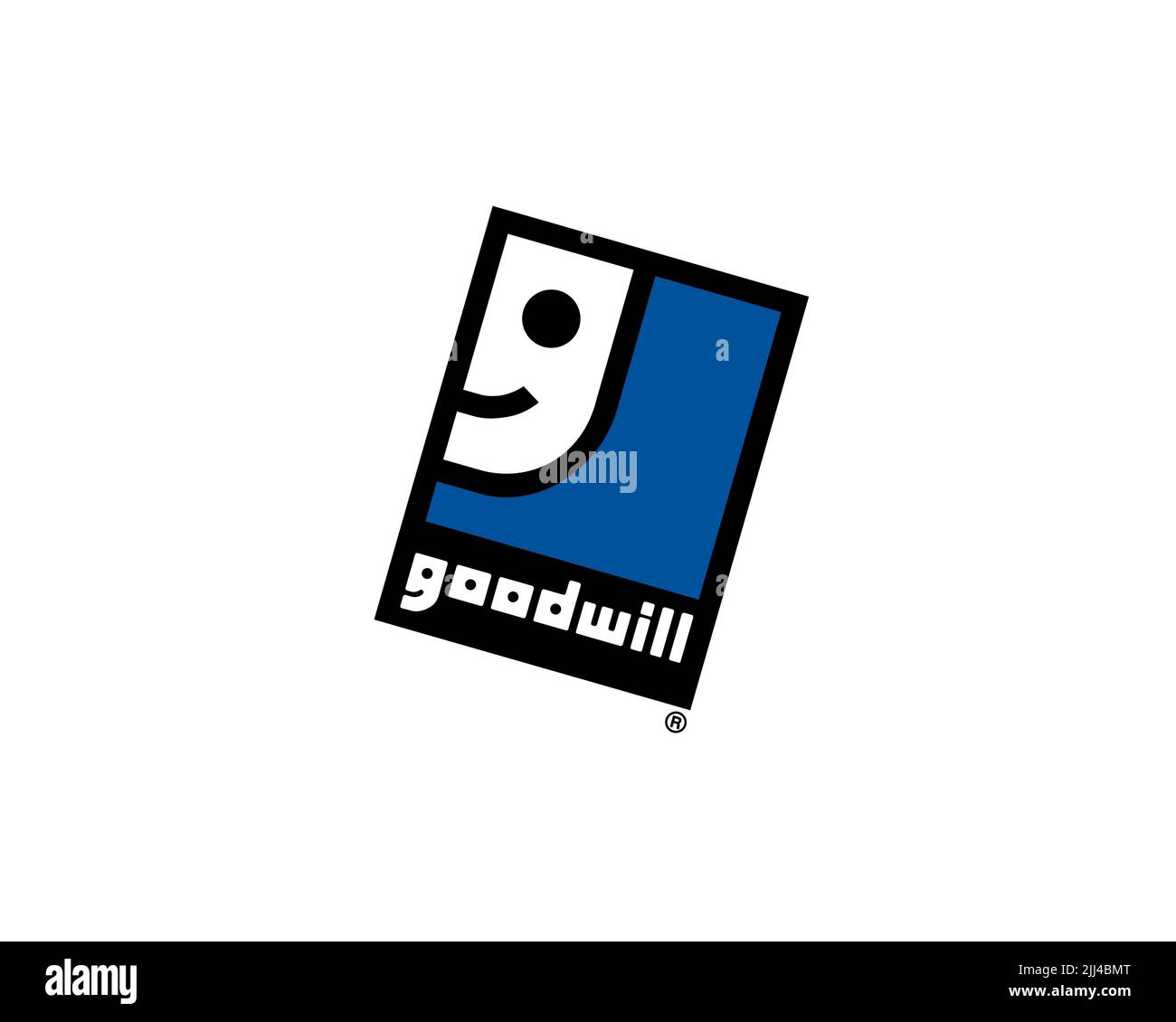 Goodwill Industries, rotated logo, white background B Stock Photo - Alamy