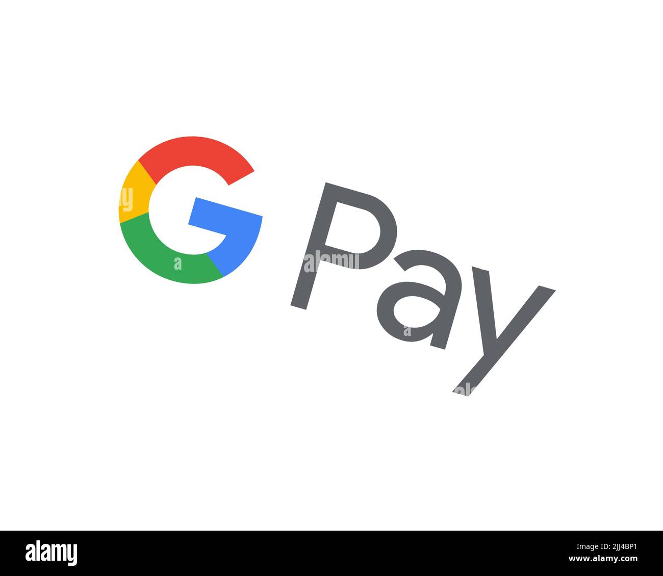 Google Pay, rotated logo, white background B Stock Photo - Alamy