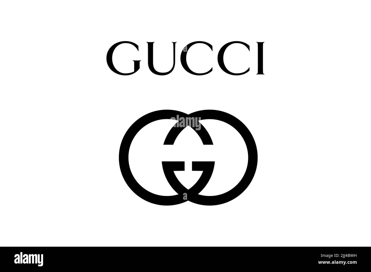Gucci logo Black and White Stock Photos & Images - Alamy