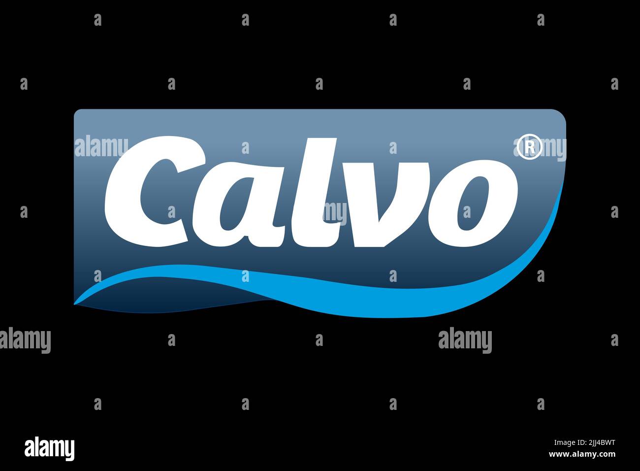 Grupo Calvo, Logo, Black background Stock Photo - Alamy