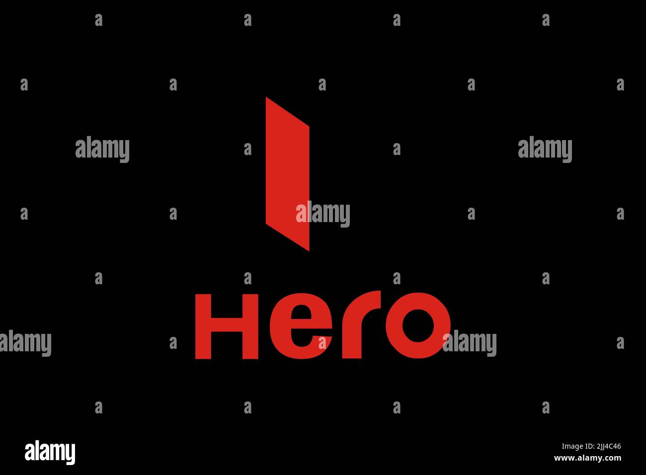Hero MotoCorp, Logo, Black background Stock Photo - Alamy