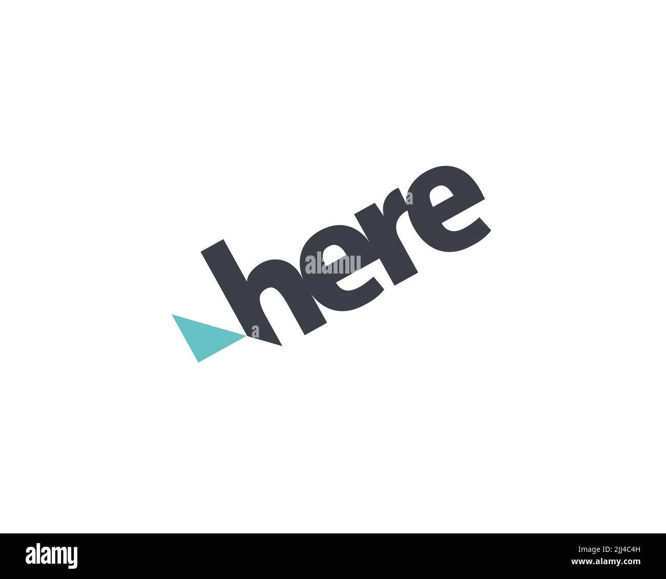 Here WeGo, rotated logo, white background B Stock Photo - Alamy