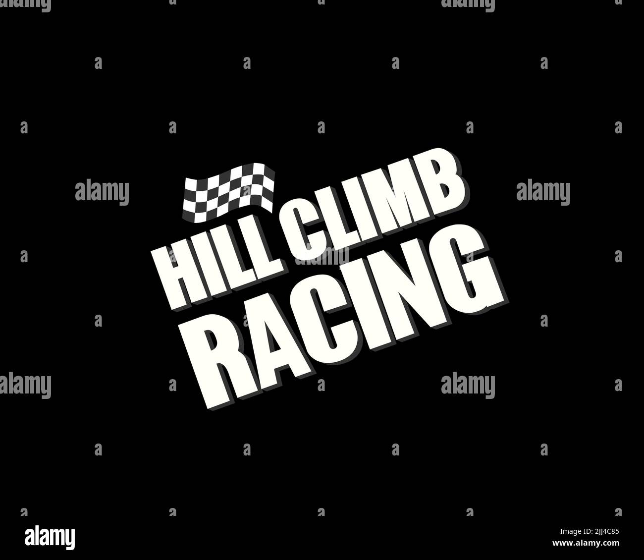 Hill Climb Racing video game, rotated logo, black background Stock ...