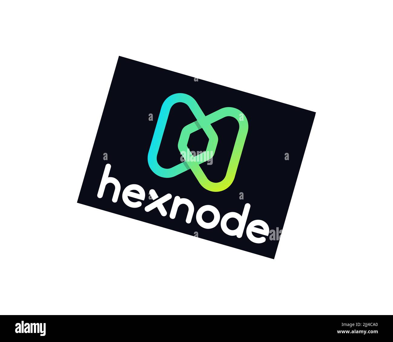Hexnode, rotated logo, white background B Stock Photo - Alamy