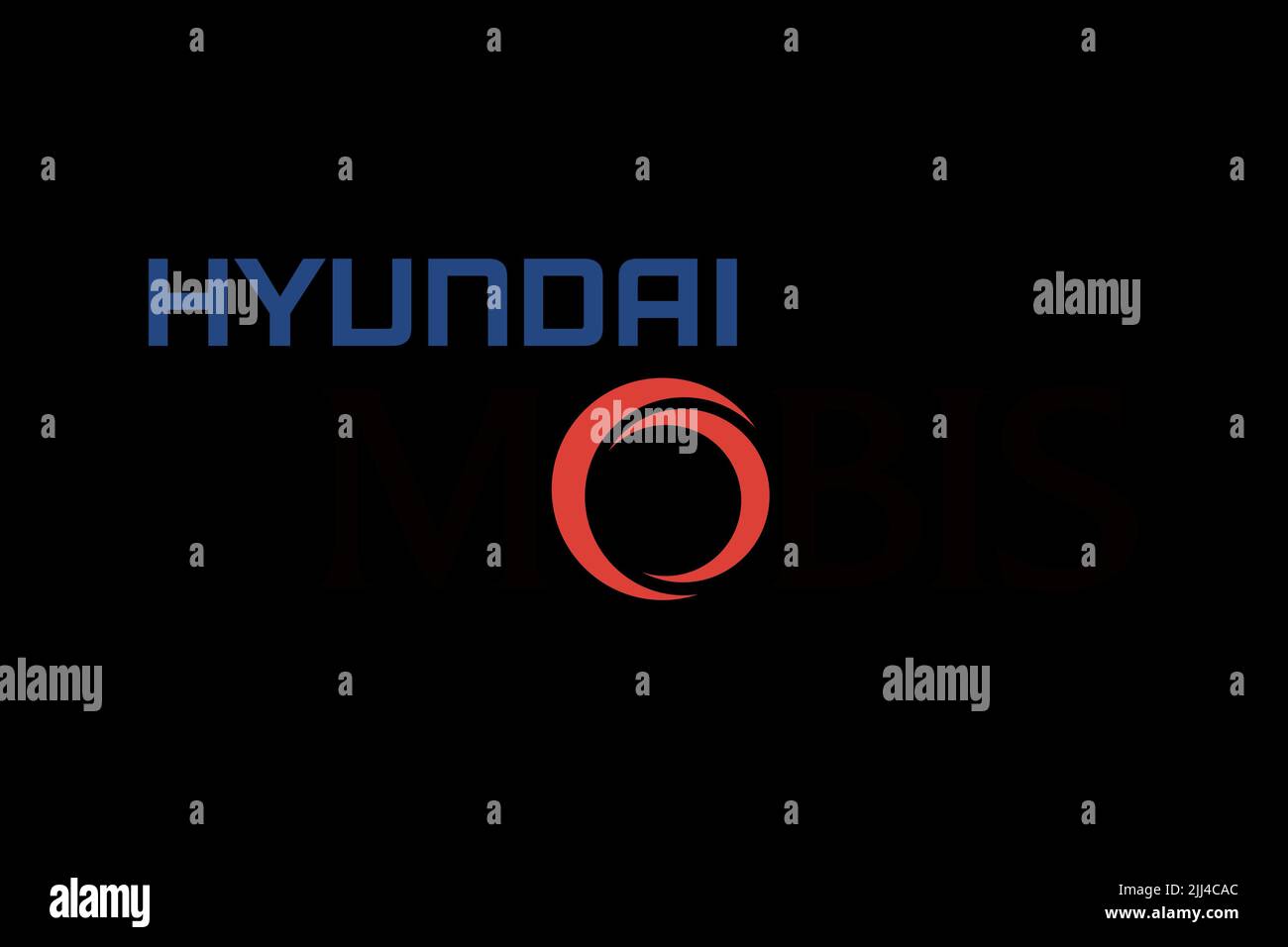 Hyundai Mobis, Logo, Black background Stock Photo - Alamy