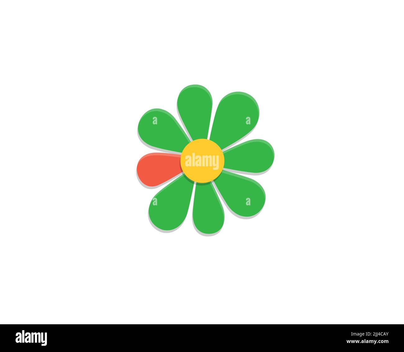 ICQ, rotated logo, white background B Stock Photo - Alamy