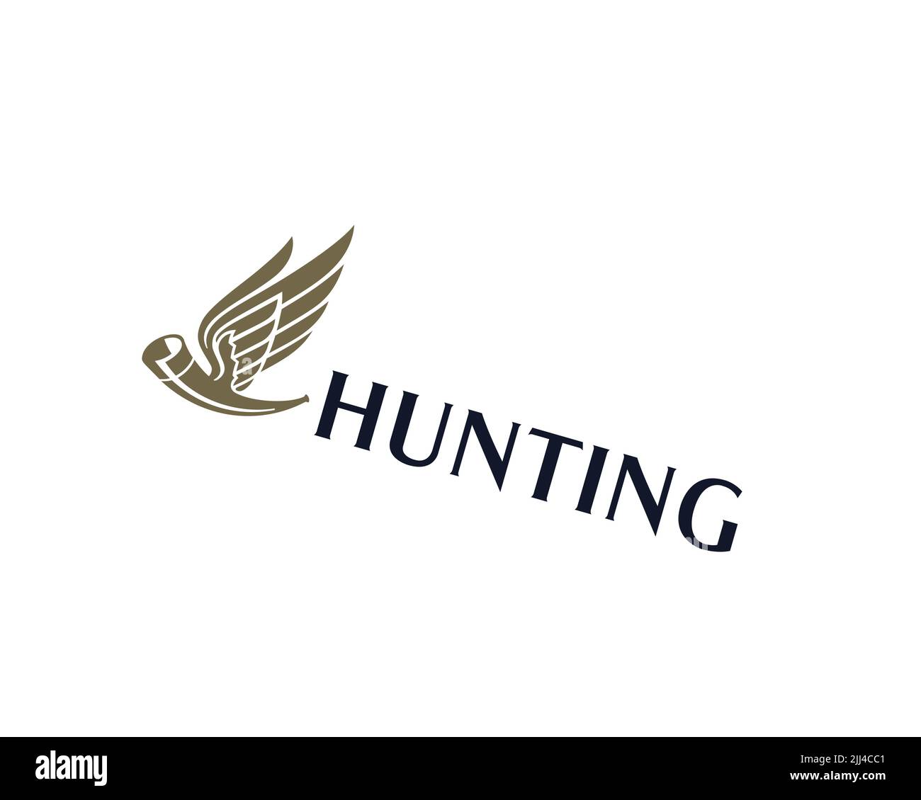 Hunting plc, rotated logo, white background B Stock Photo - Alamy