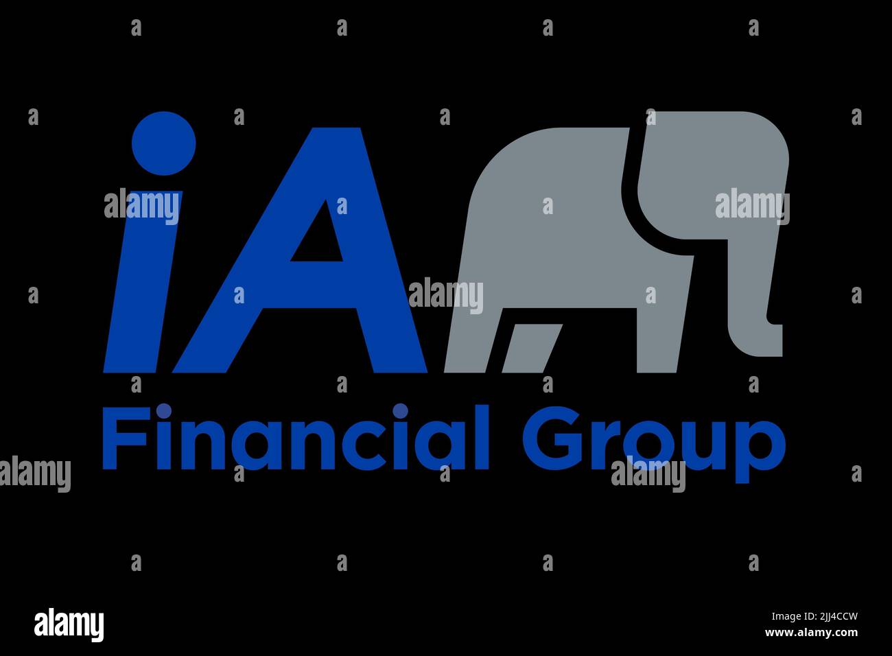 IA Financial Group, Logo, Black background Stock Photo - Alamy