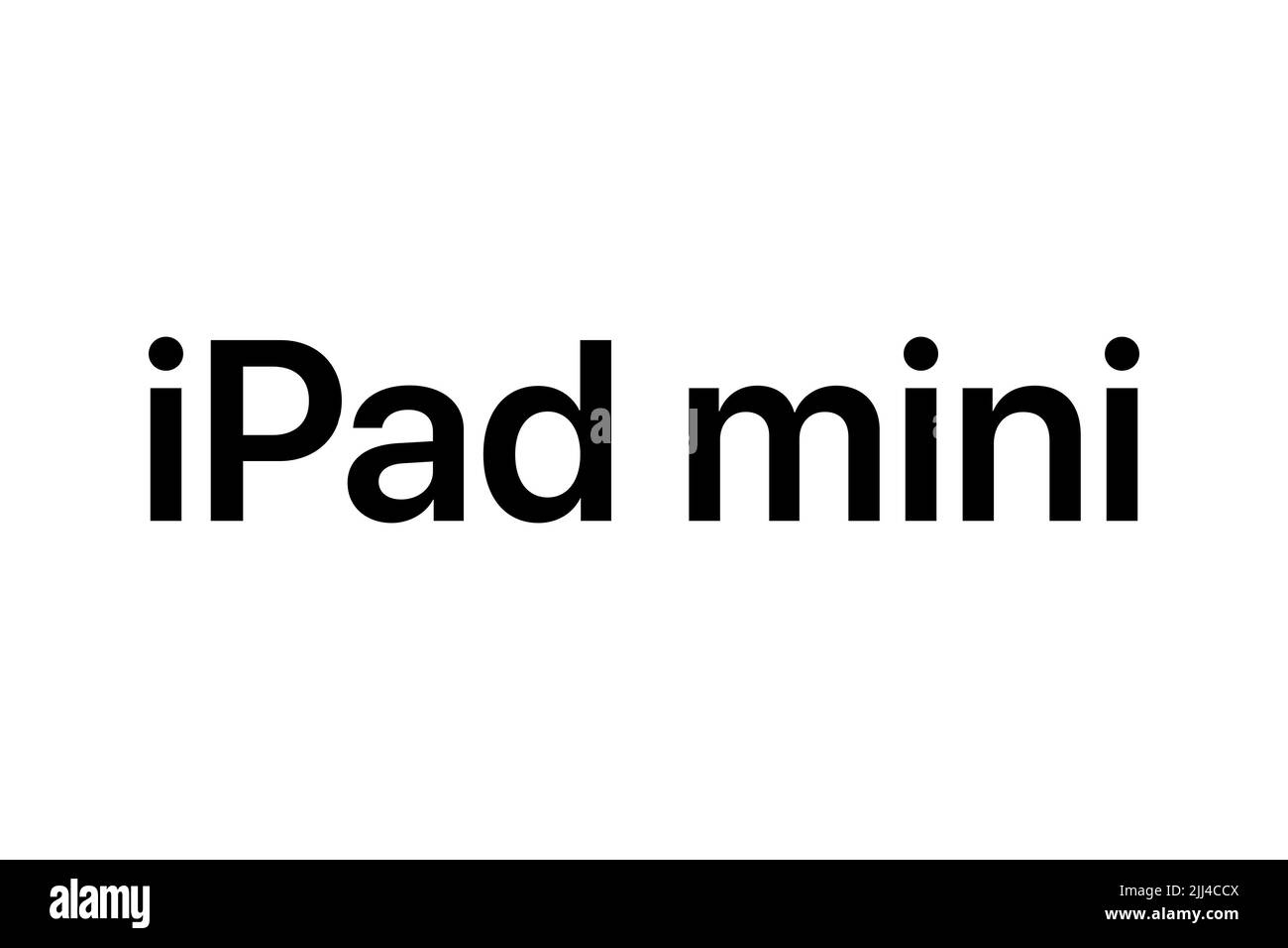 IPad Mini 5th generation, Logo, White background Stock Photo - Alamy