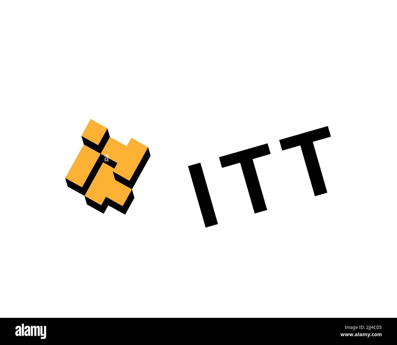 ITT Inc. rotated logo, white background Stock Photo - Alamy