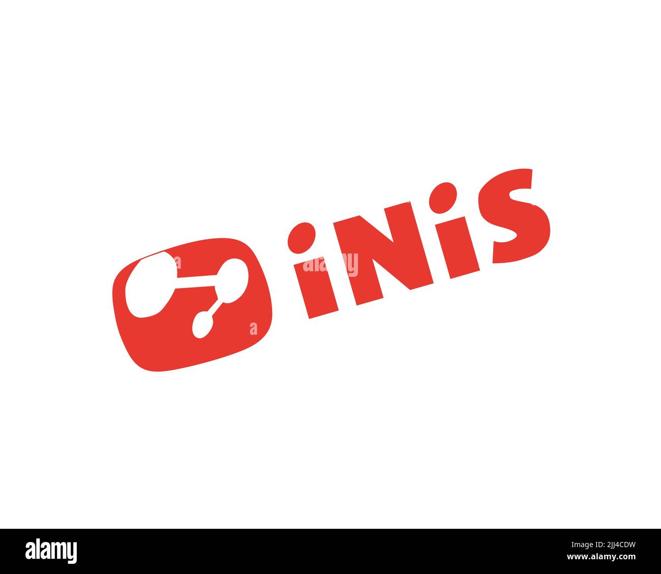 INiS, rotated logo, white background Stock Photo - Alamy