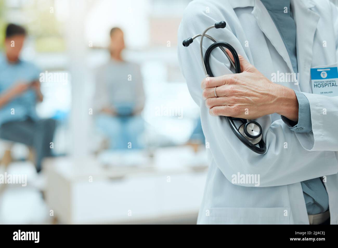 Always armed, medically. an unrecognizable doctor holding onto a ...