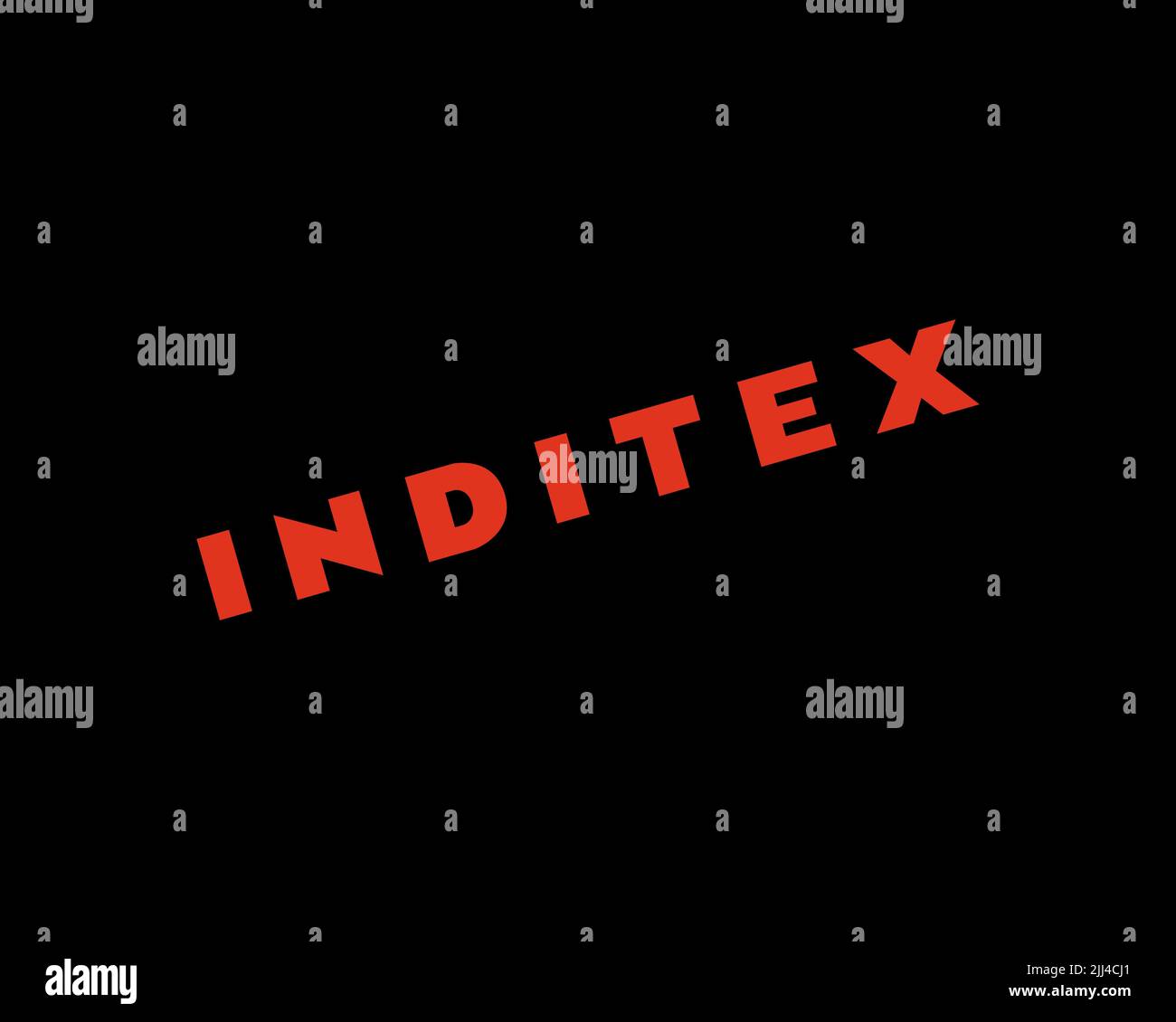 Inditex, Rotated Logo, Black Background Stock Photo - Alamy