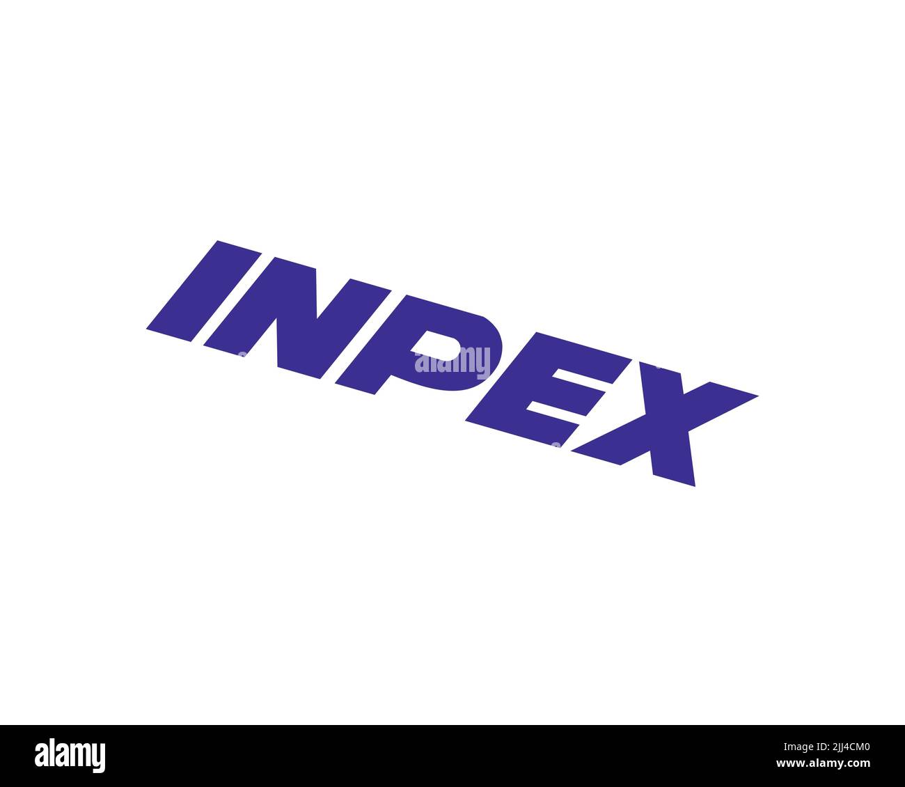 Inpex, rotated logo, white background B Stock Photo - Alamy