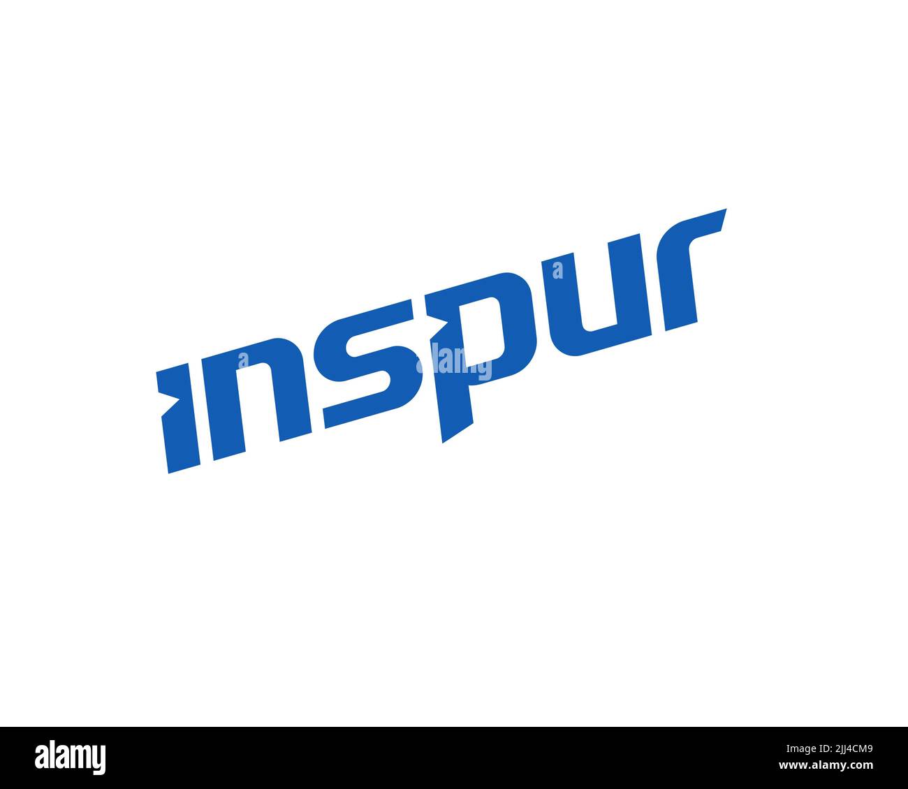 Inspur, rotated logo, white background Stock Photo - Alamy