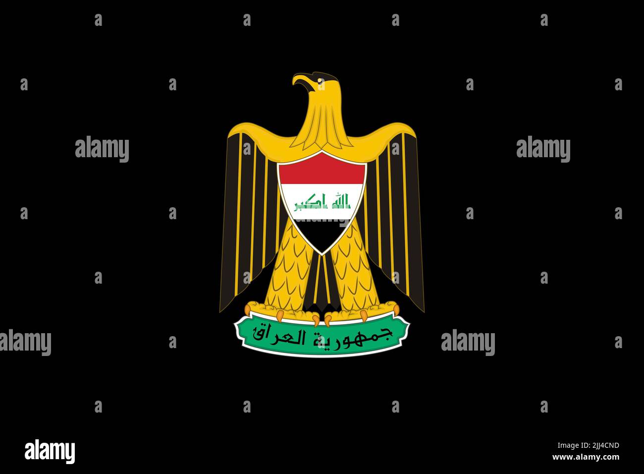 Iraqi Post, Logo, Black background Stock Photo - Alamy