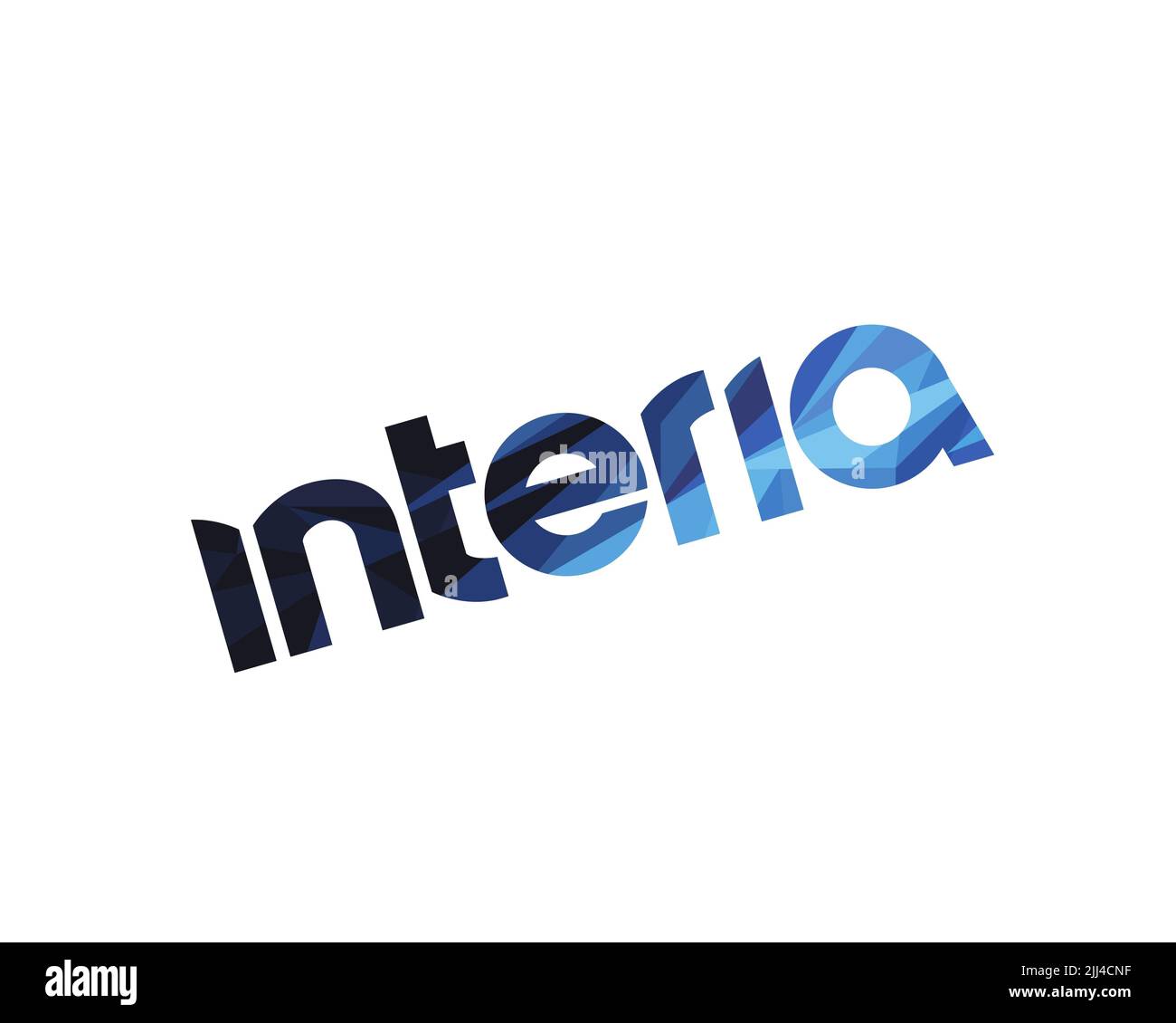 Interia, rotated logo, white background Stock Photo - Alamy