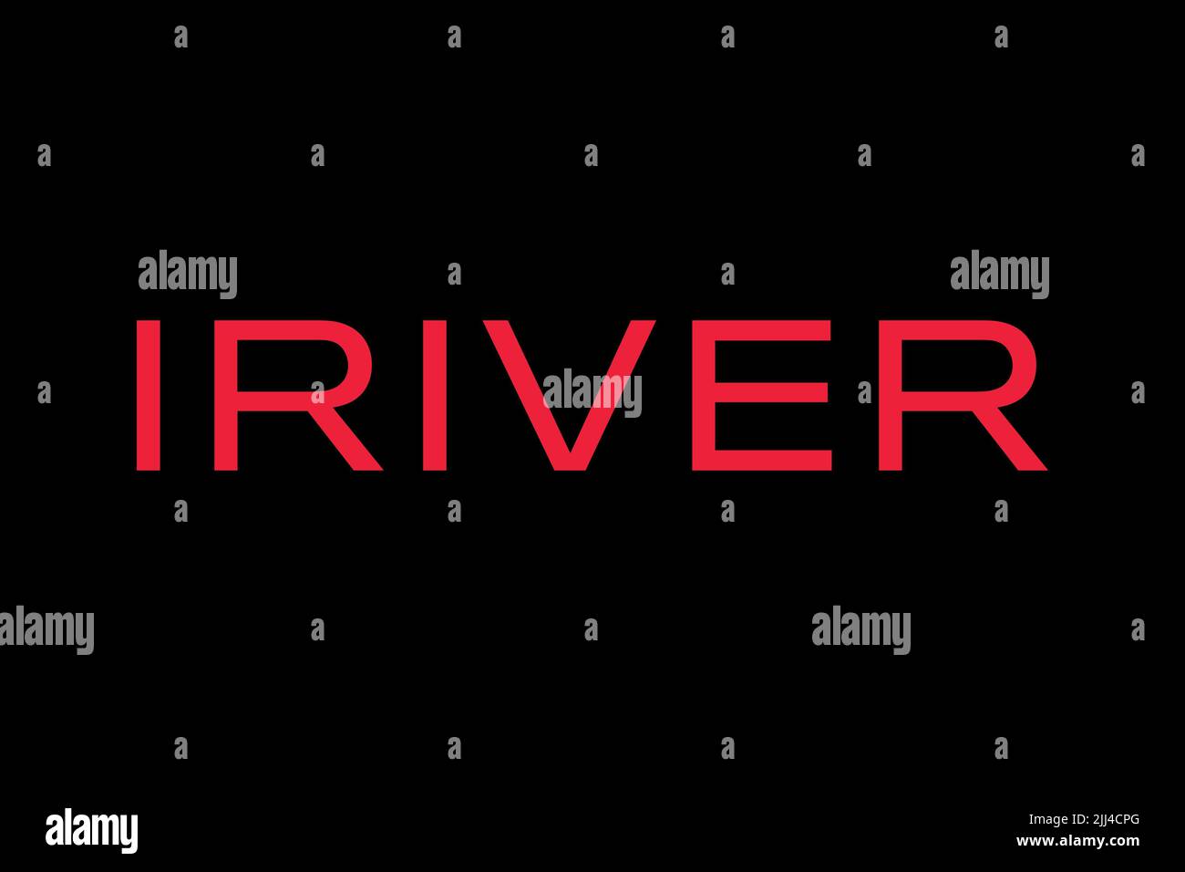 Iriver Inc, Logo, Black background Stock Photo - Alamy
