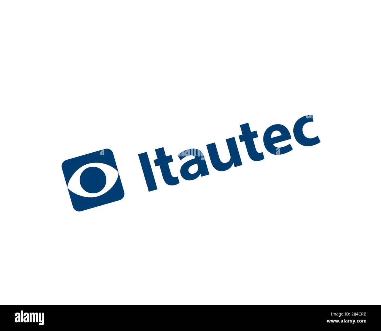 Itautec, rotated logo, white background Stock Photo - Alamy