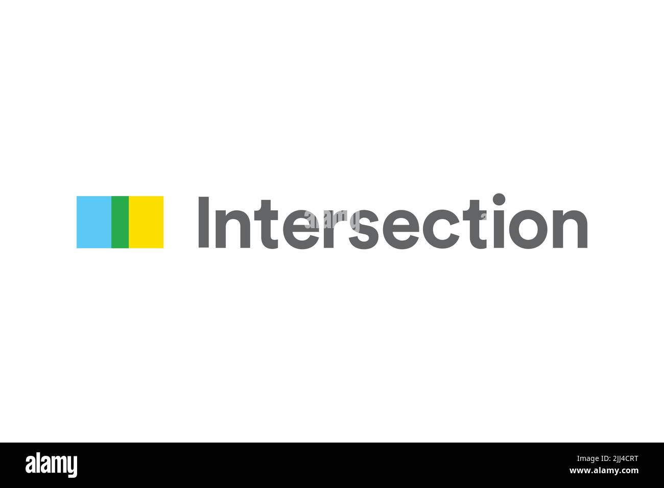 Intersection company, Logo, White background Stock Photo - Alamy