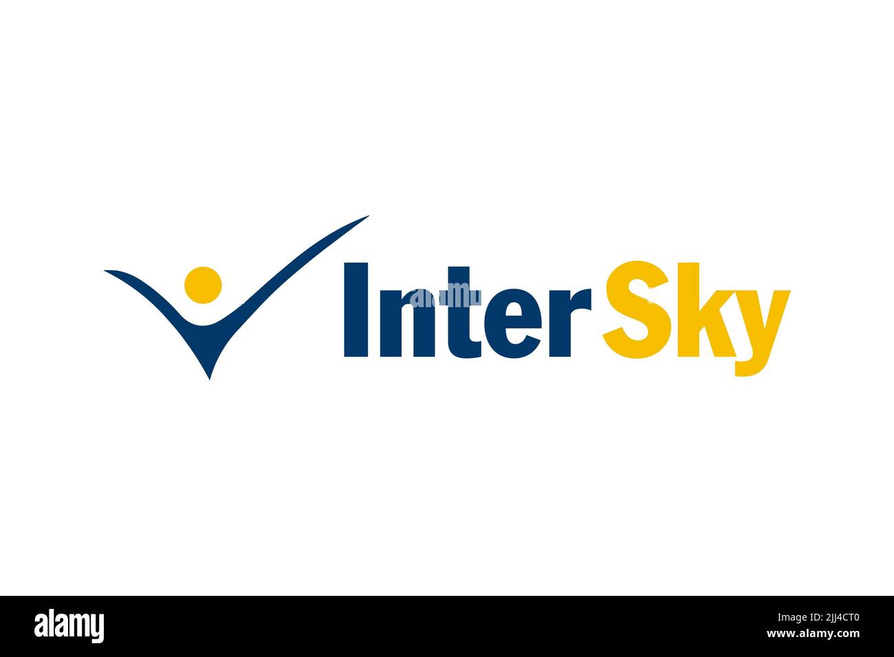 InterSky, Logo, White background Stock Photo - Alamy
