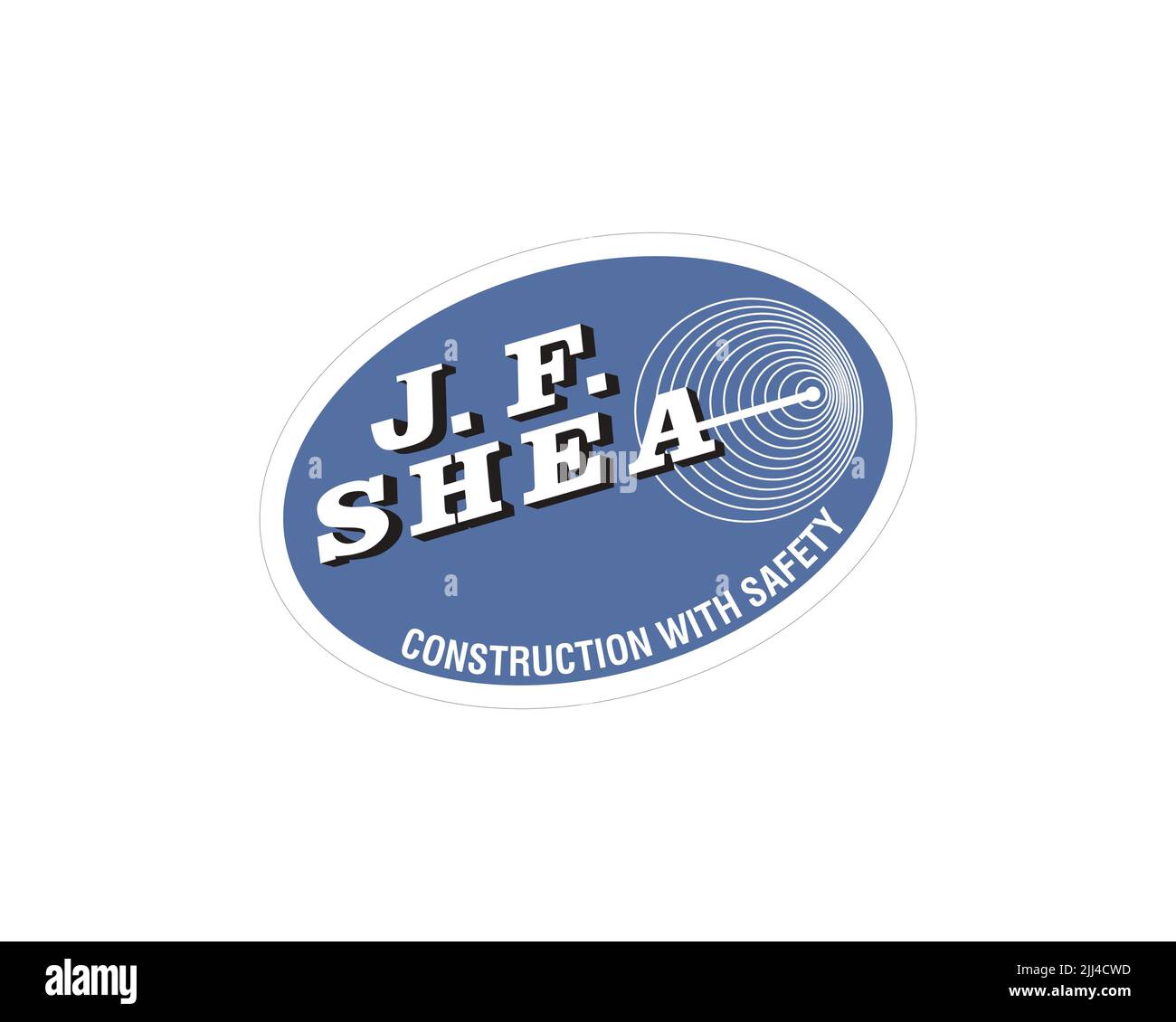 J. F. Shea Co, Rotated Logo, White Background Stock Photo - Alamy