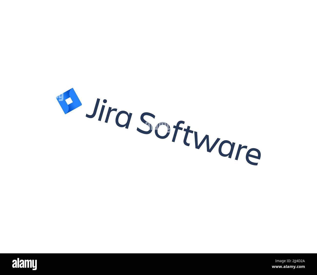 Jira software, rotated logo, white background B Stock Photo - Alamy