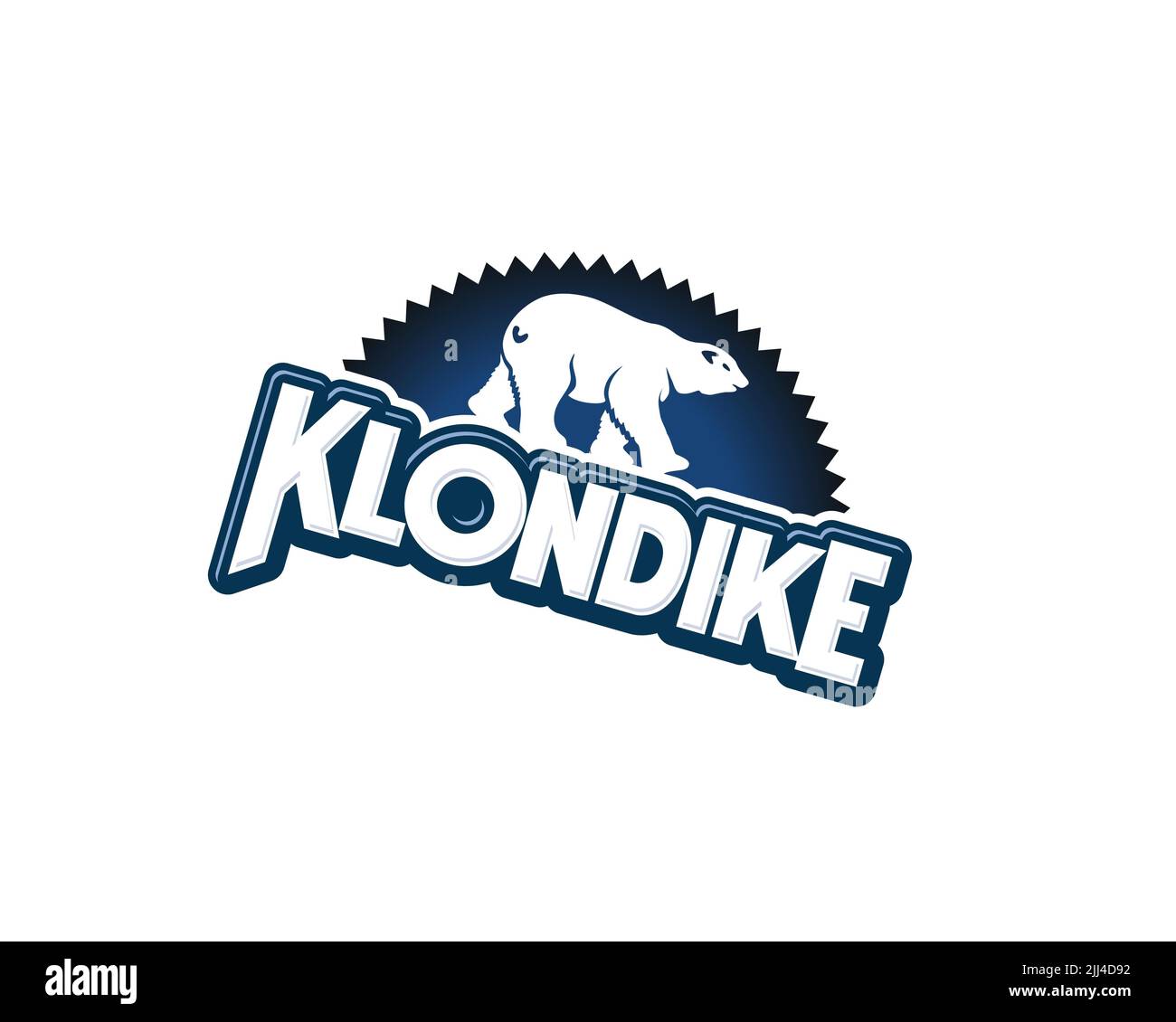 Klondike bar, rotated logo, white background B Stock Photo - Alamy