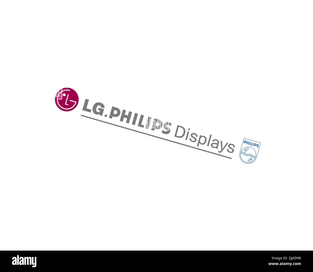 LG. Philips displays, rotated logo, white background B Stock Photo - Alamy