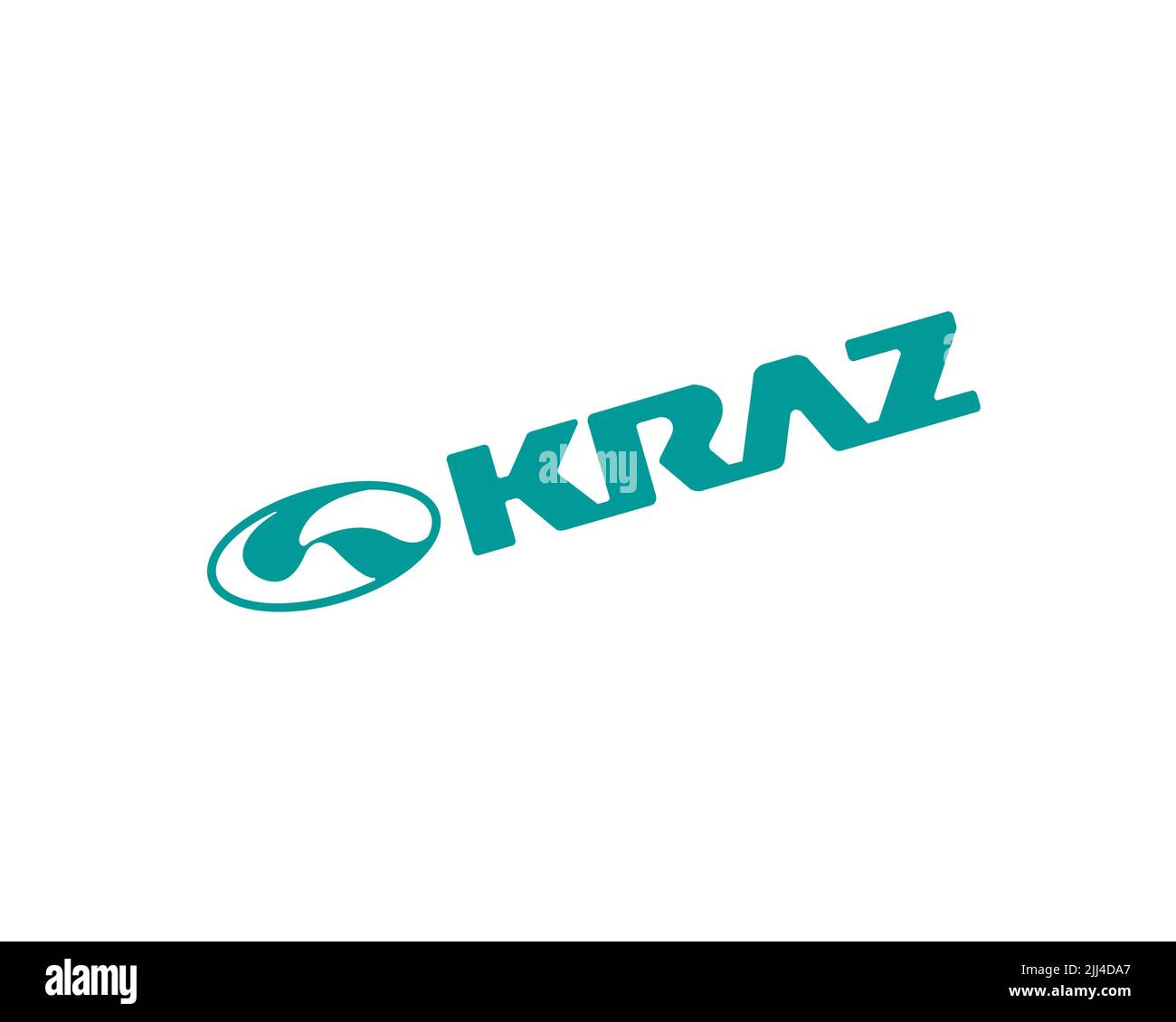 KrAZ, rotated logo, white background Stock Photo - Alamy