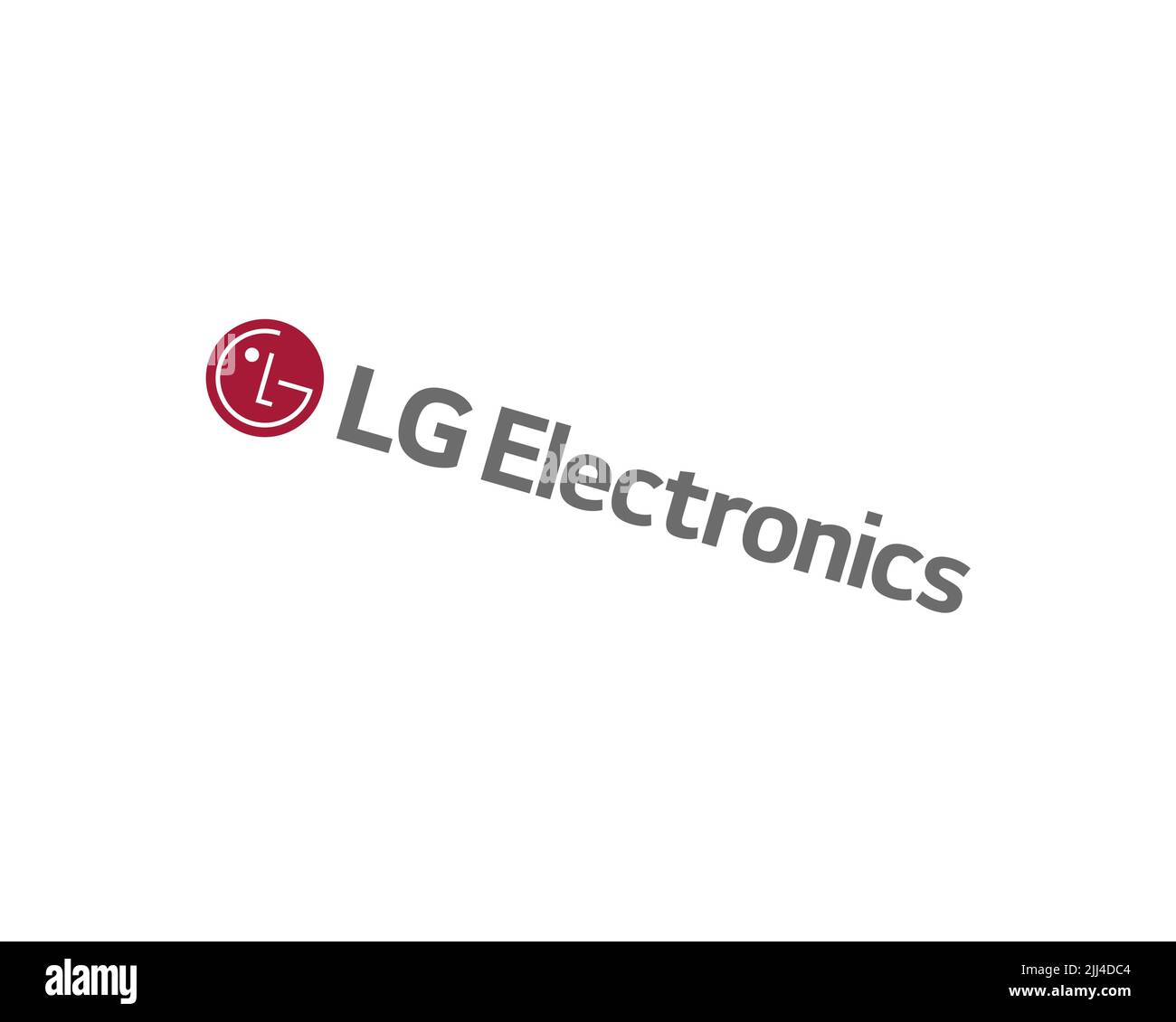 LG Electronics, rotated logo, white background B Stock Photo - Alamy
