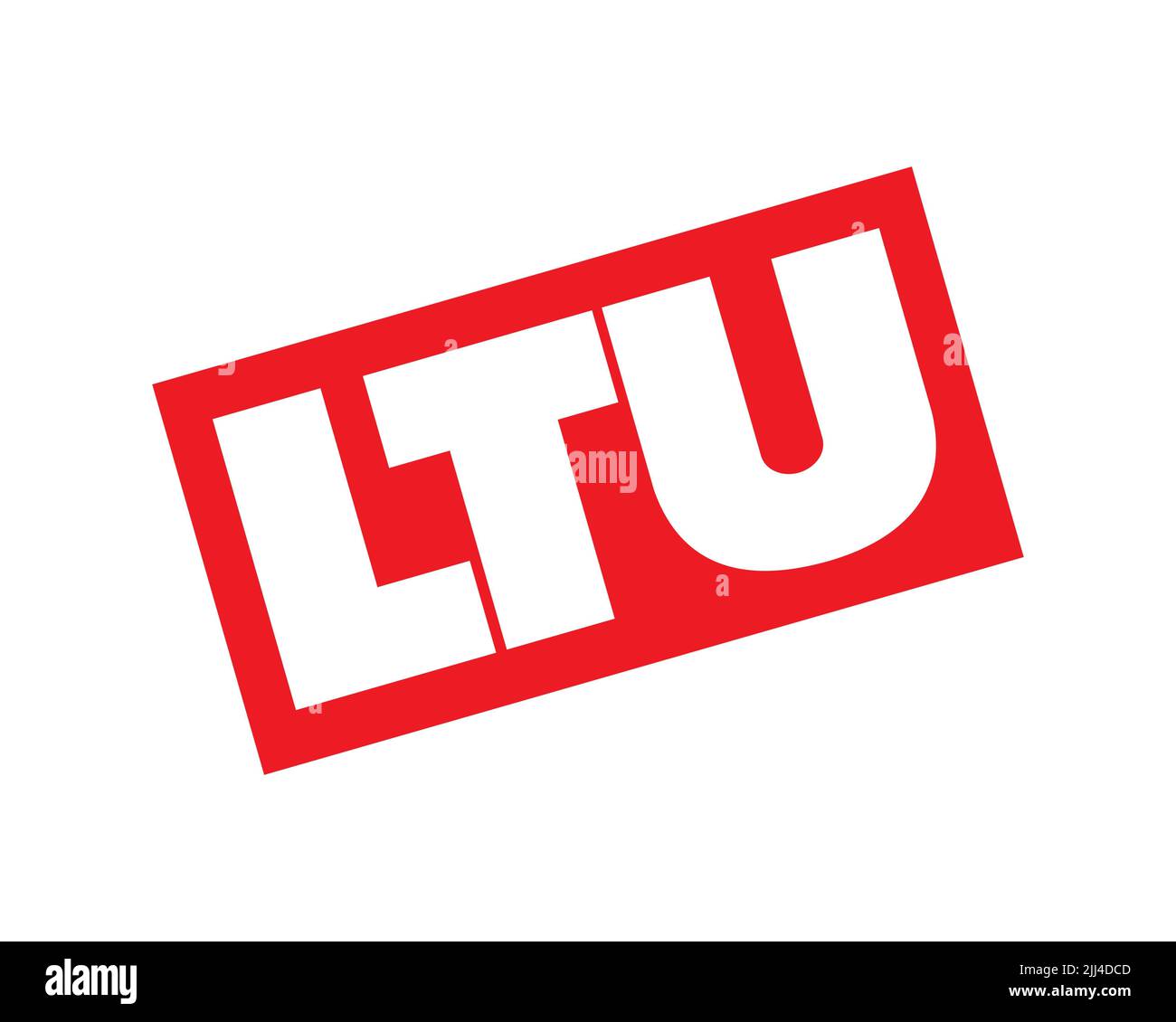 LTU Austria, rotated logo, white background Stock Photo - Alamy